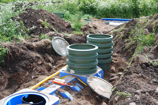 Installera Enskilt Avlopp, Reningsverk, Trekammarbrunn/Slamavskiljare ...